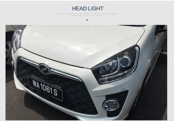 14-UP Perodua Axia Vland LED Head Lights- vland headlight assembly