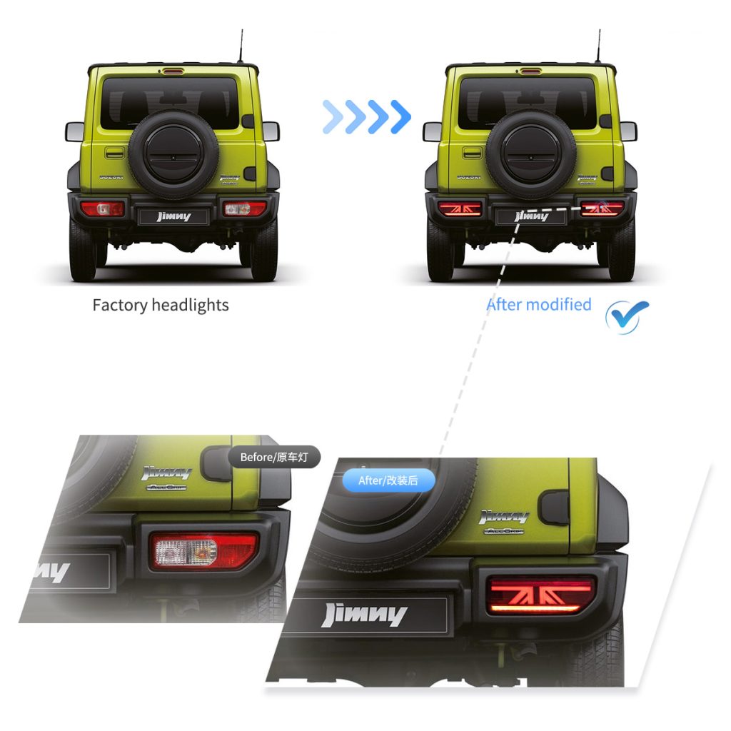 18-22 Suzuki Jimny 4th Gen（JB64W/JB74W） Vland LED Tail Lights