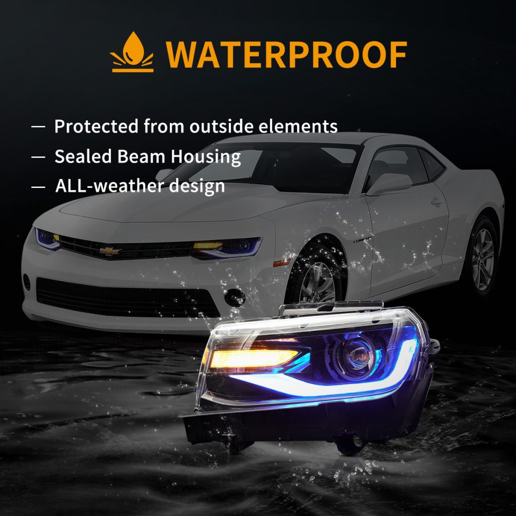 2014-2015 Chevrolet Camaro Vland RGB Dual Beam Projector Headlights