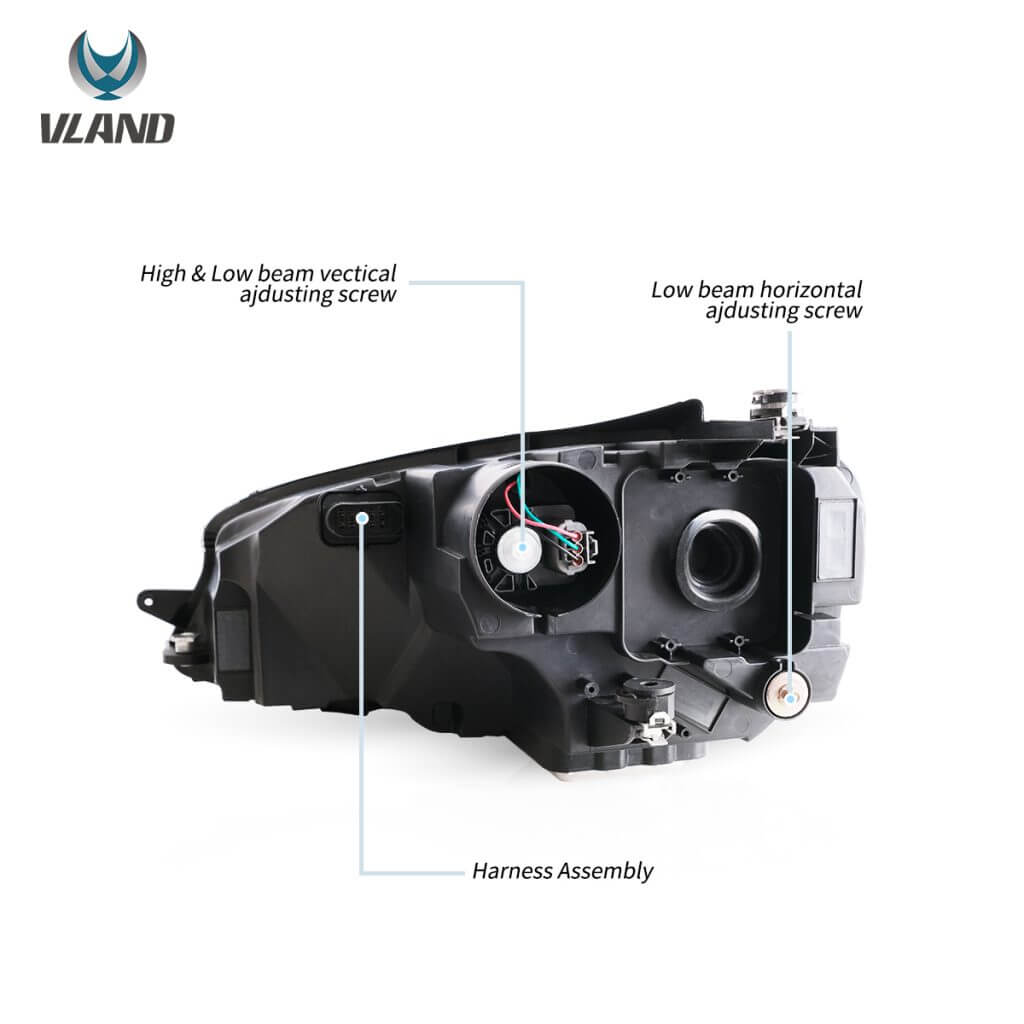 15-17 VW Golf 7/MK7 Vland LED Dual Beam Projector Headlights
