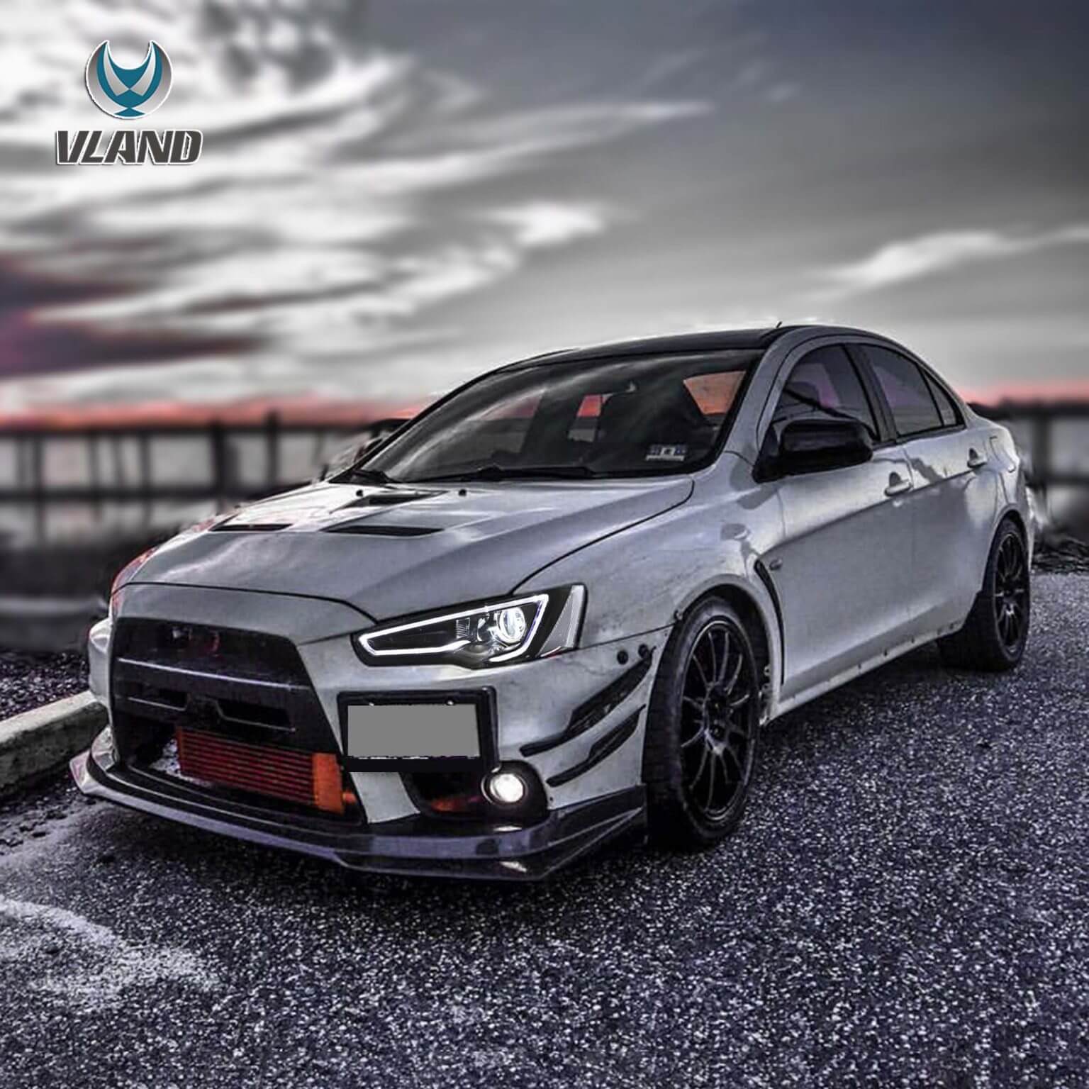 Mitsubishi Lancer Evo X Archives - Vland Headlight Assembly, Tail Light ...