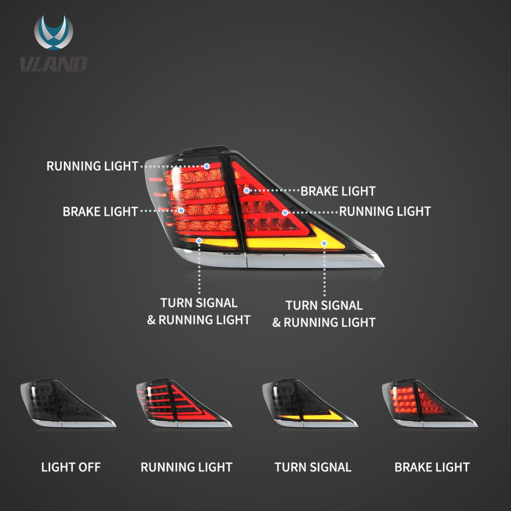 08-15 Toyota Alphard 2th Gen (AH20) Vland LED Tail Lights