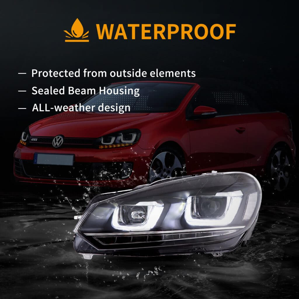 08-14 Volkswagen Golf 6th Gen(Mk6/A6 Typ 5K) Vland Headlights