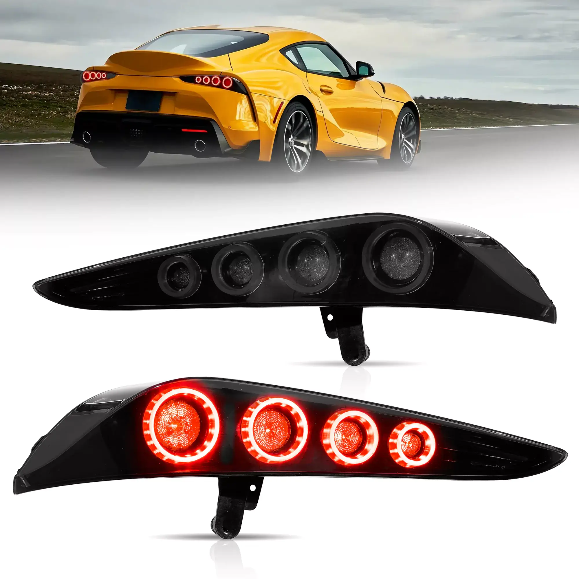 19 24 Toyota GR Supra A90 A91 Vland LED Tail Lights